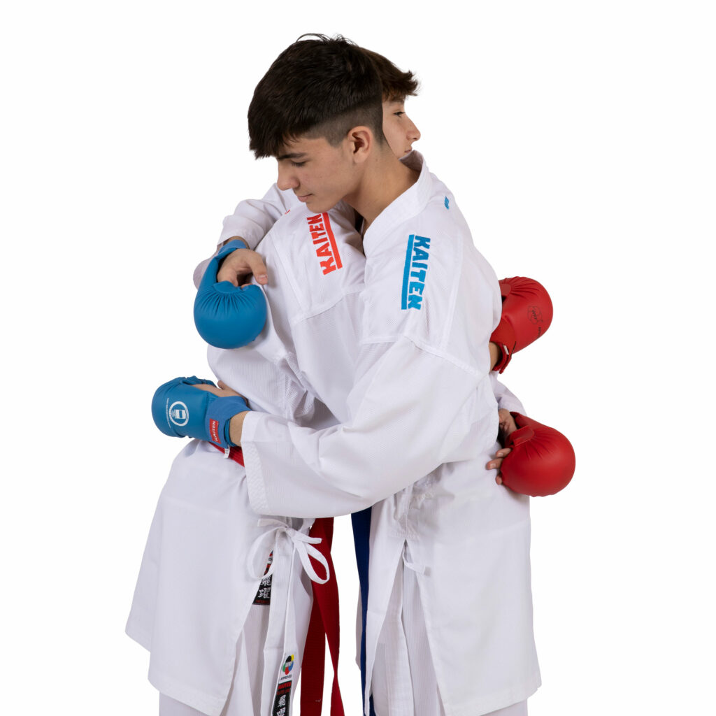 Conjunto Kaiten Hiyaku Kumite | 2 karateguis completos | Rojo y Azul ...